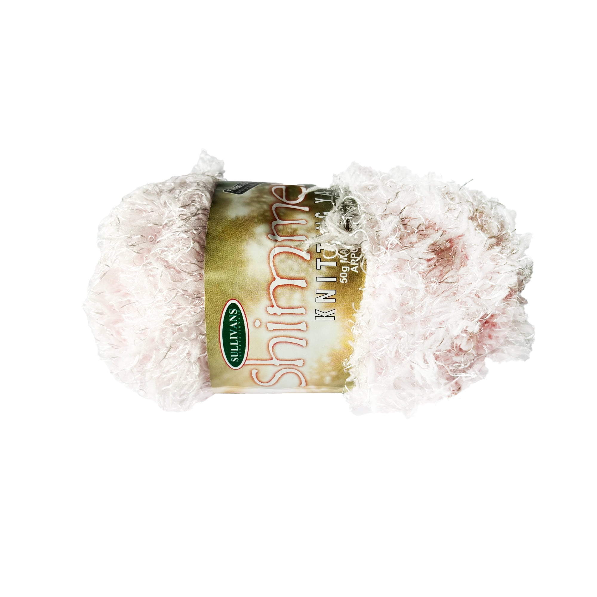 Sullivans Shimmer Yarn - Pale Pink - Walmart.com