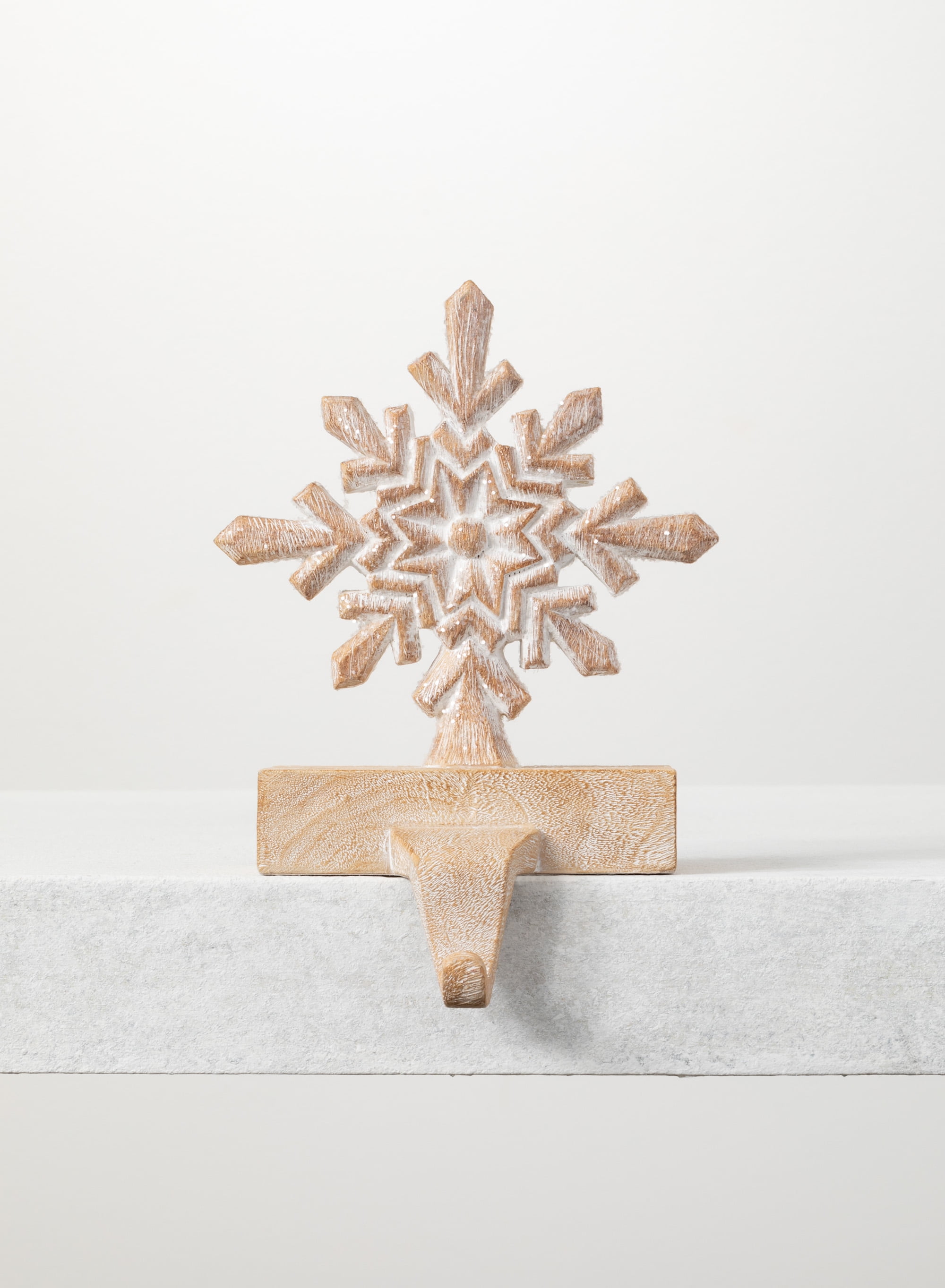 Sullivans Snowflake Stocking Holder 9"H Brown - Walmart.com