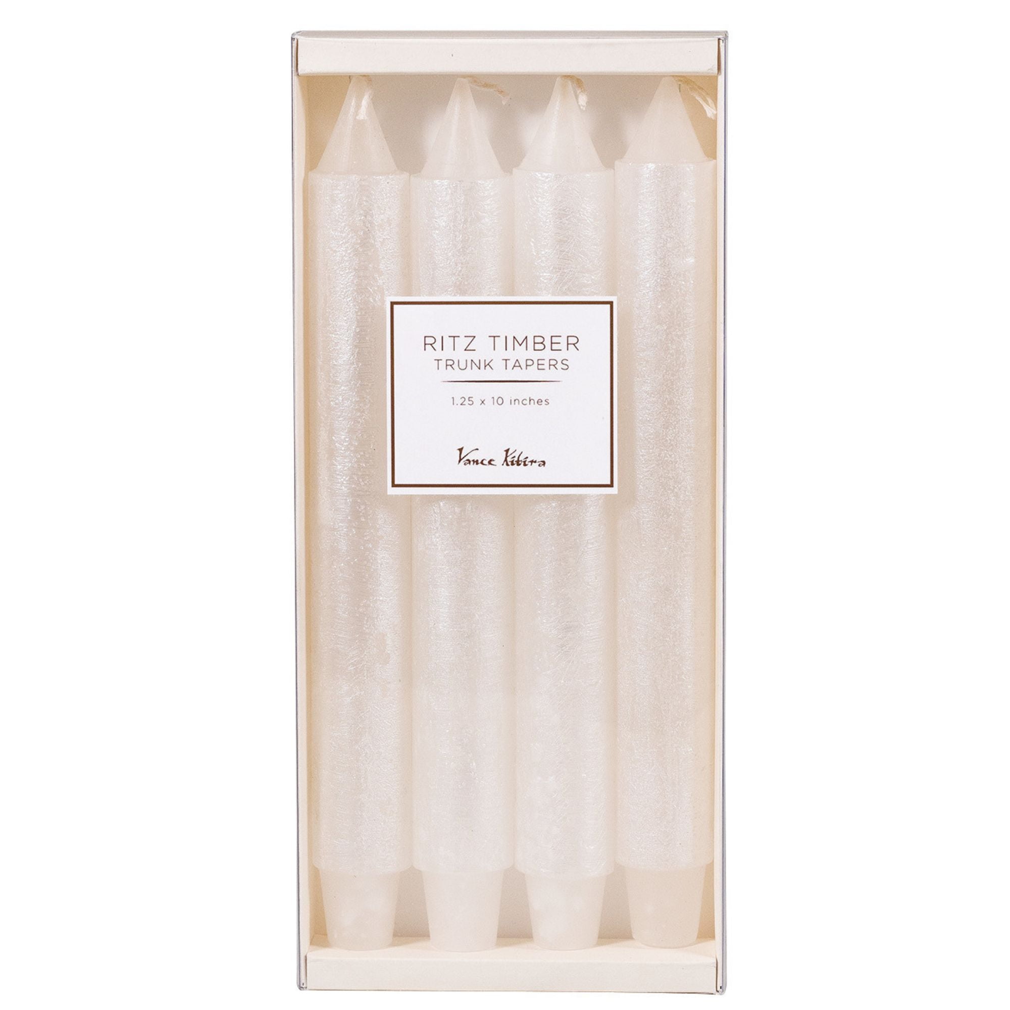Sullivans Vance Kitira Timber Taper Set of 4 Candles, Clean-Burning ...