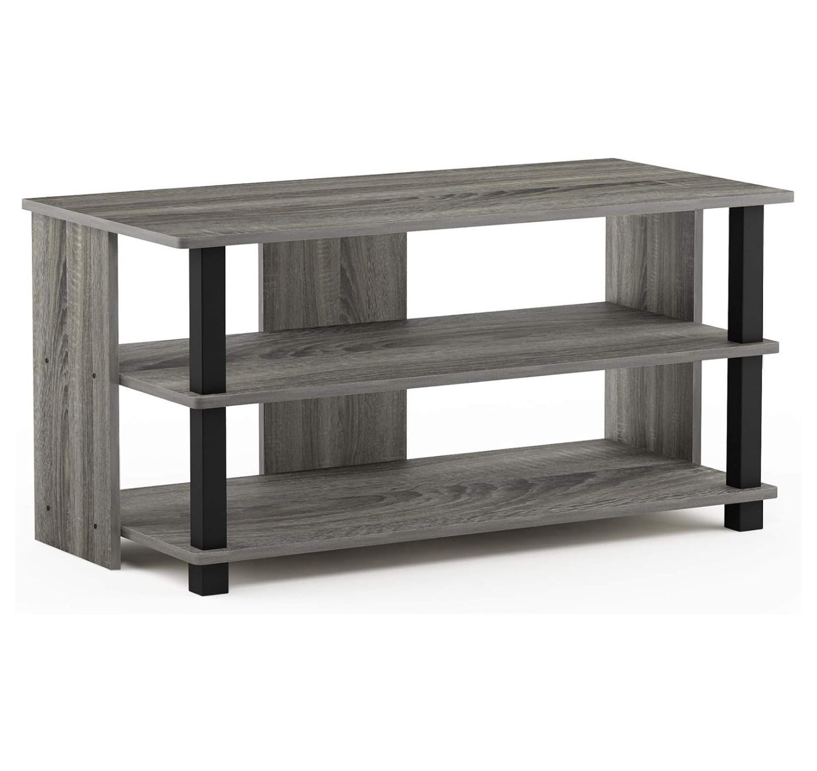Sully 3-Tier Stand for TV up to 40, French Oak Grey/Black French Oak ...