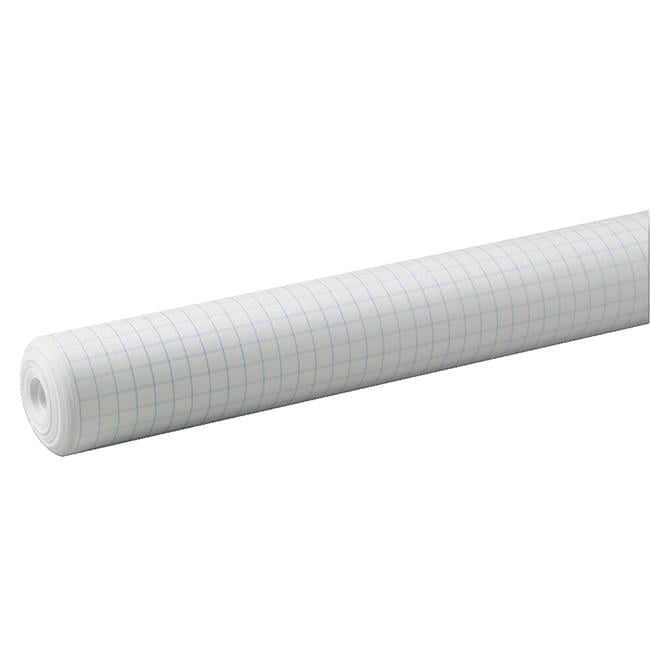 White Sulphite 34 in. x 200 ft. Graph Paper Roll with 0.5 in. Blue Quad ...