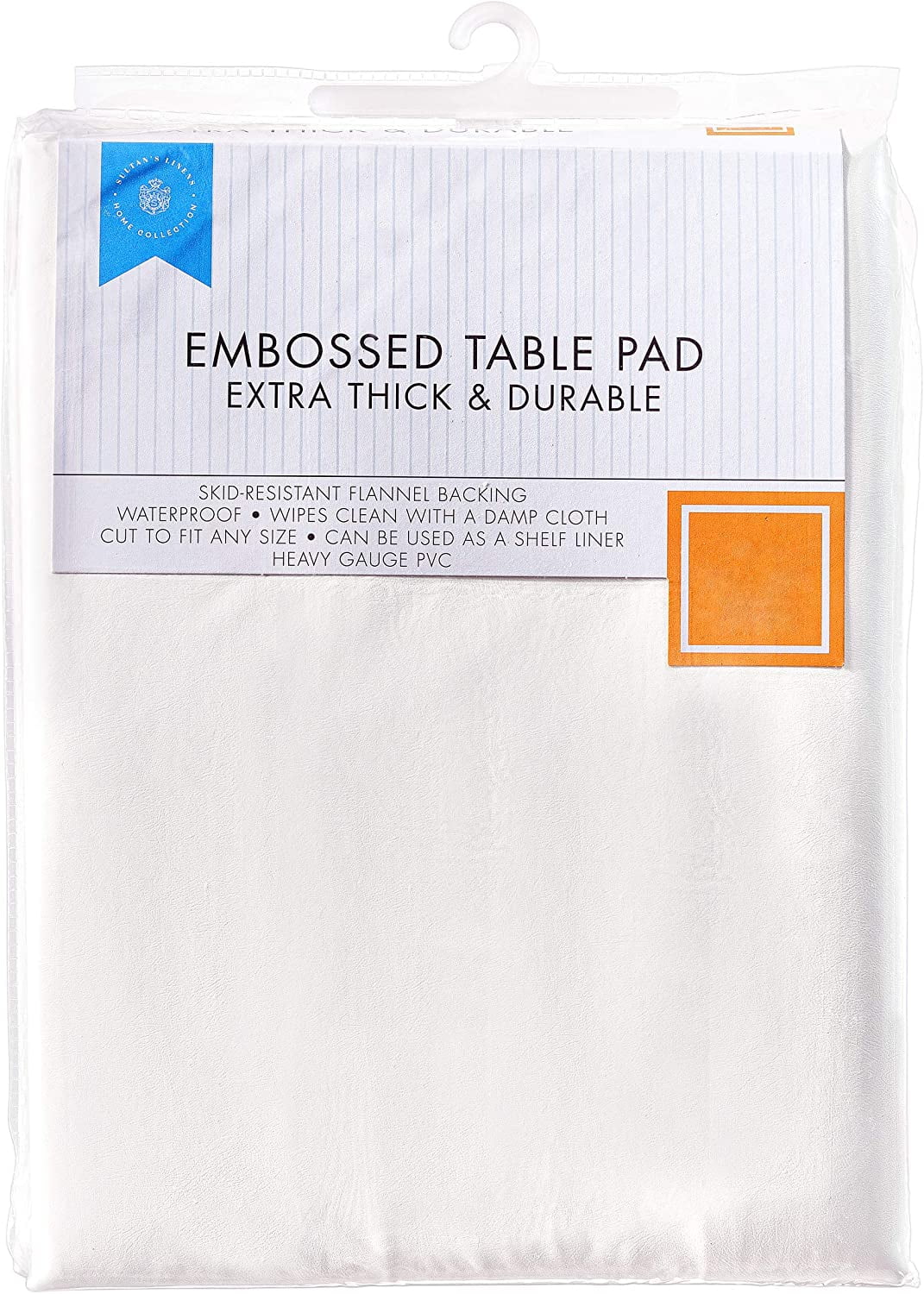 Sultan's Linens Extra Thick Durable Vinyl Table Pad Waterproof with ...