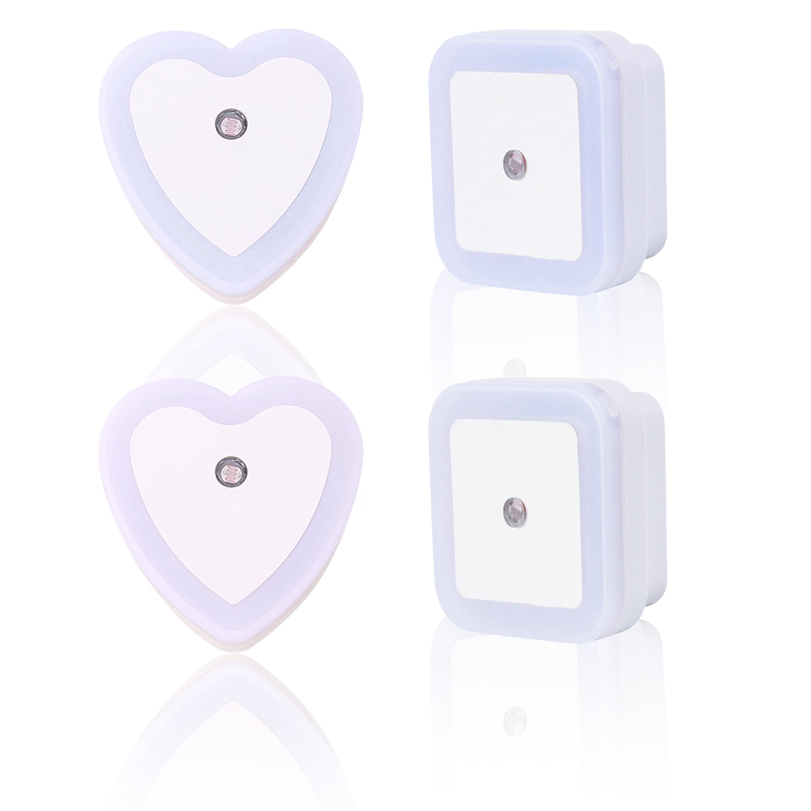 Sulythw Auto Night Light, 4 Pack, LED Sensor Room Night Light with ...