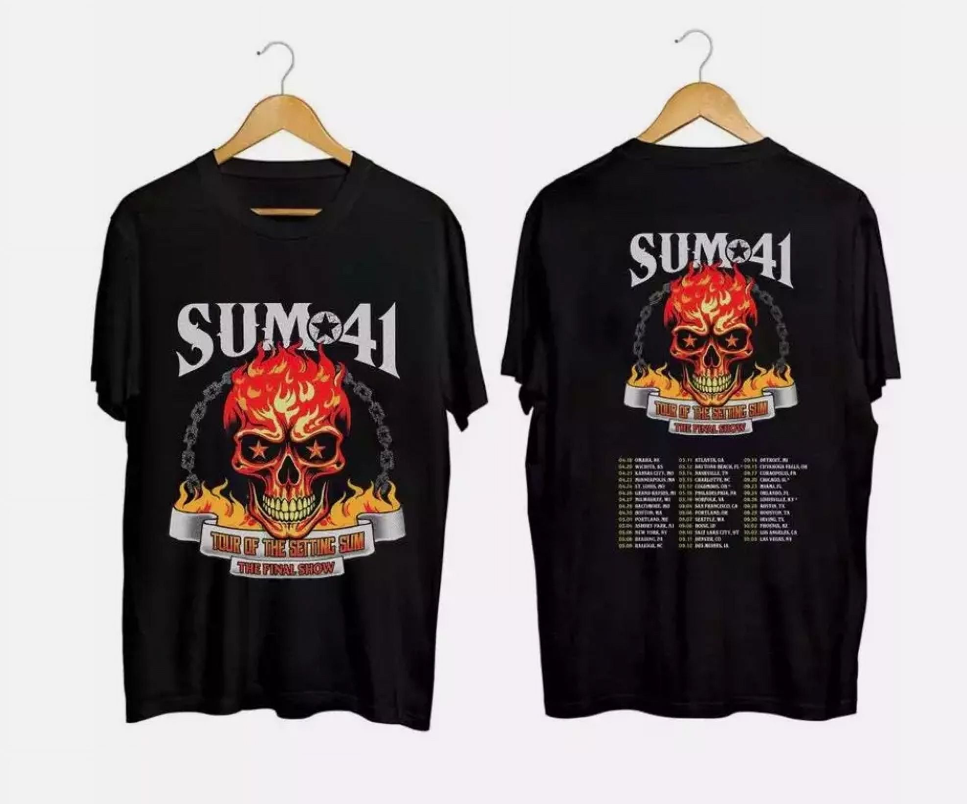 Sum 41 2024-2025 Tour Shirt, Sum 41 Band Fan Shirt, Sum 41 2024 Concert ...