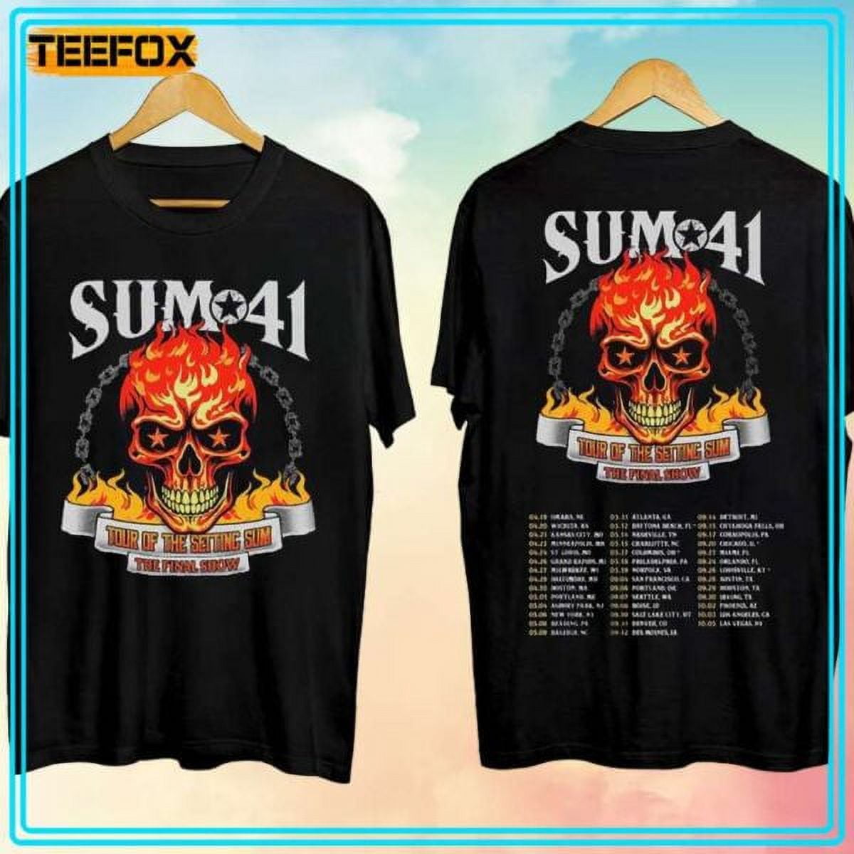 Sum 41 Tour Of The Setting Sum 2024-2025 Concert T-Shirt - Walmart.com