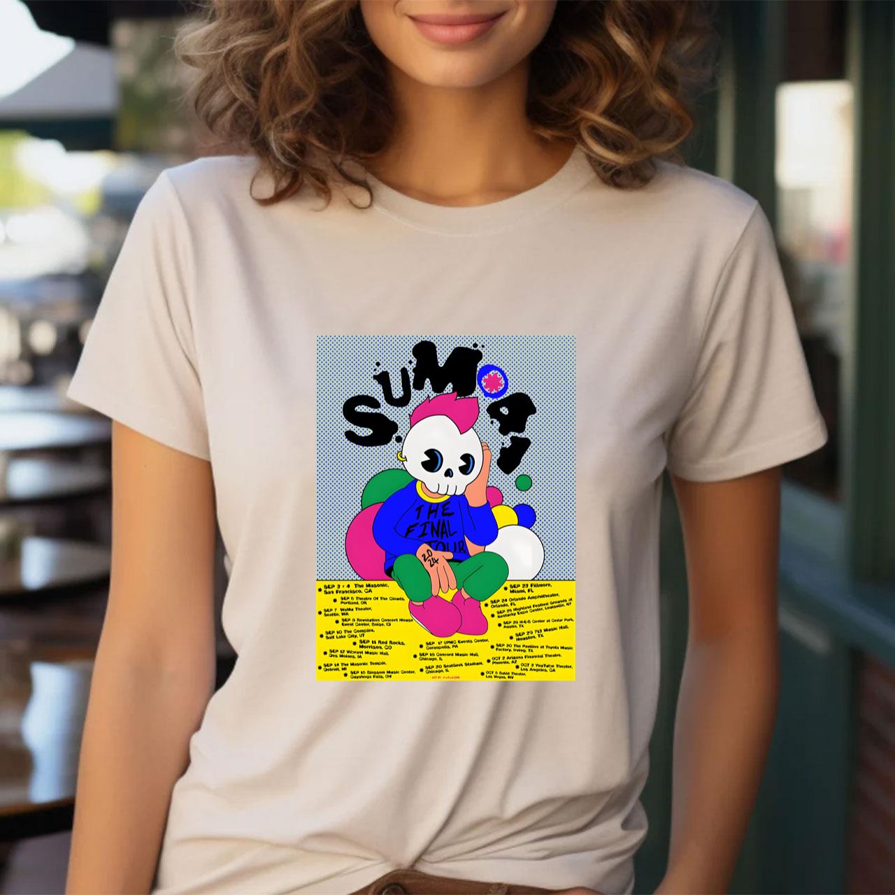 Sum-41-the-final-tour-2024-poster-shirt - Walmart.com