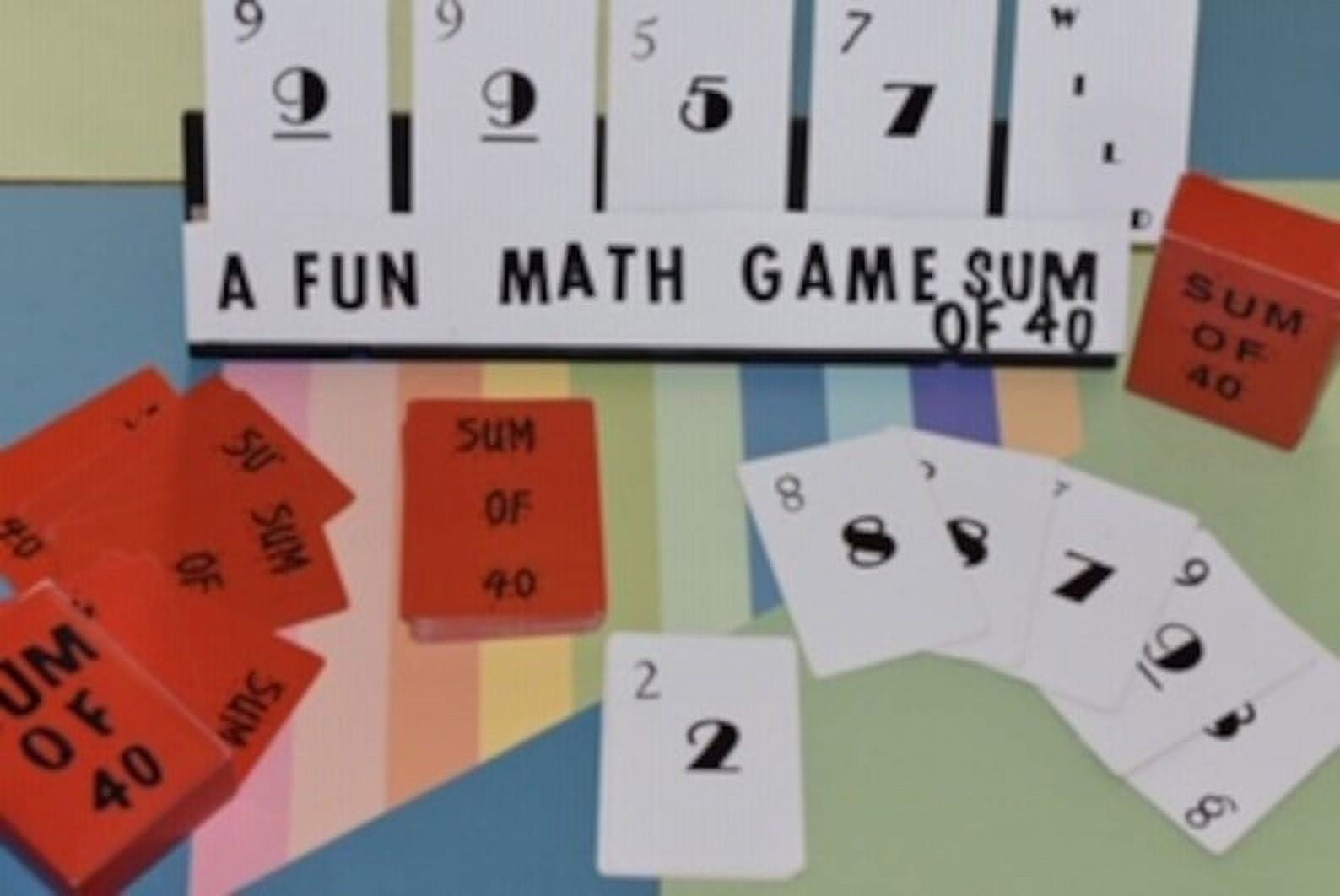 Sum of 40 Mathematic Card Game - Walmart.com