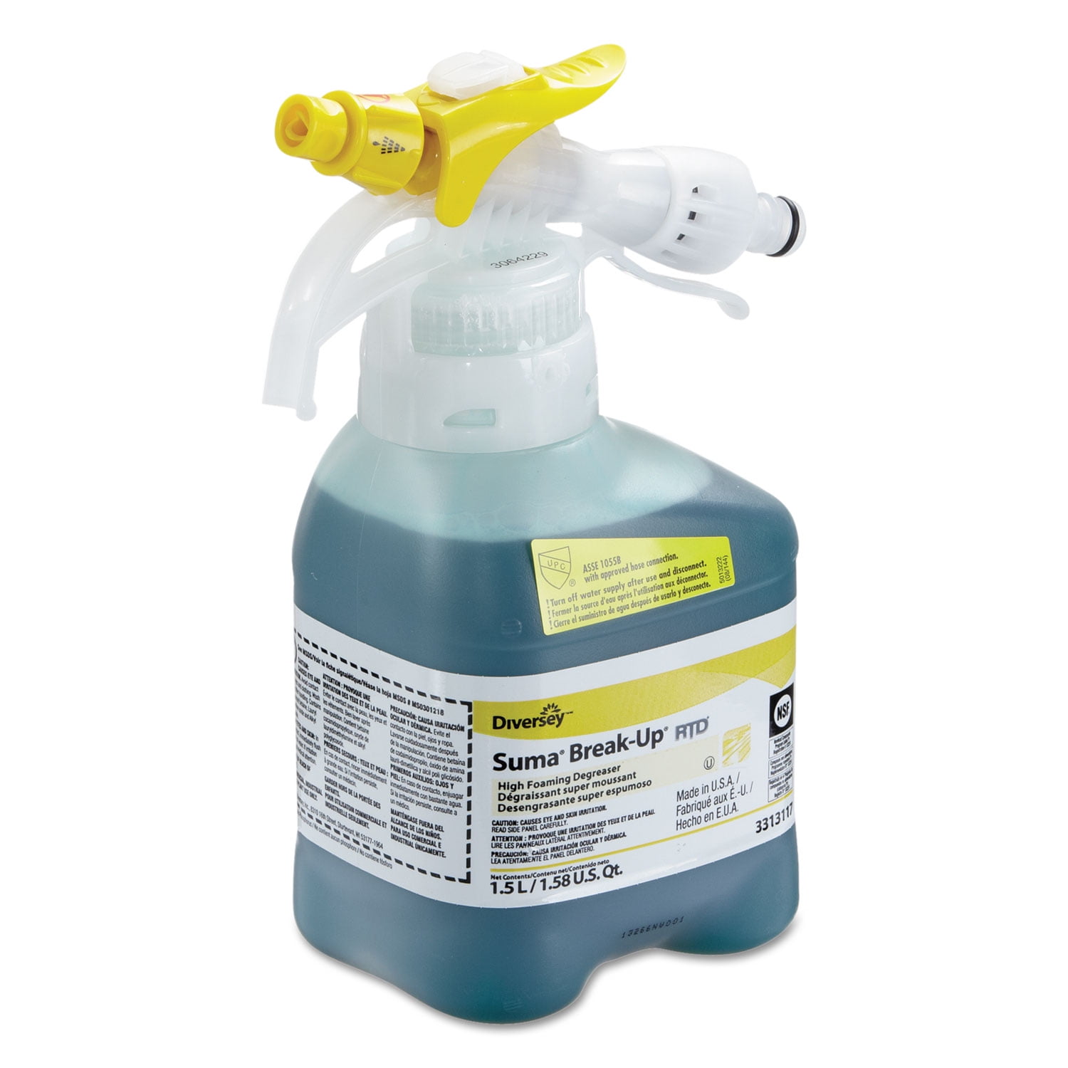 Diversey Suma Break-Up Tough Industrial Degreaser, Heavy-Duty Foaming ...