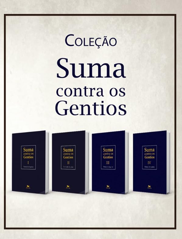 Suma Contra Os Gentios - Coleção 4 Volumes - Edição Bilíngue (Capa Dura ...