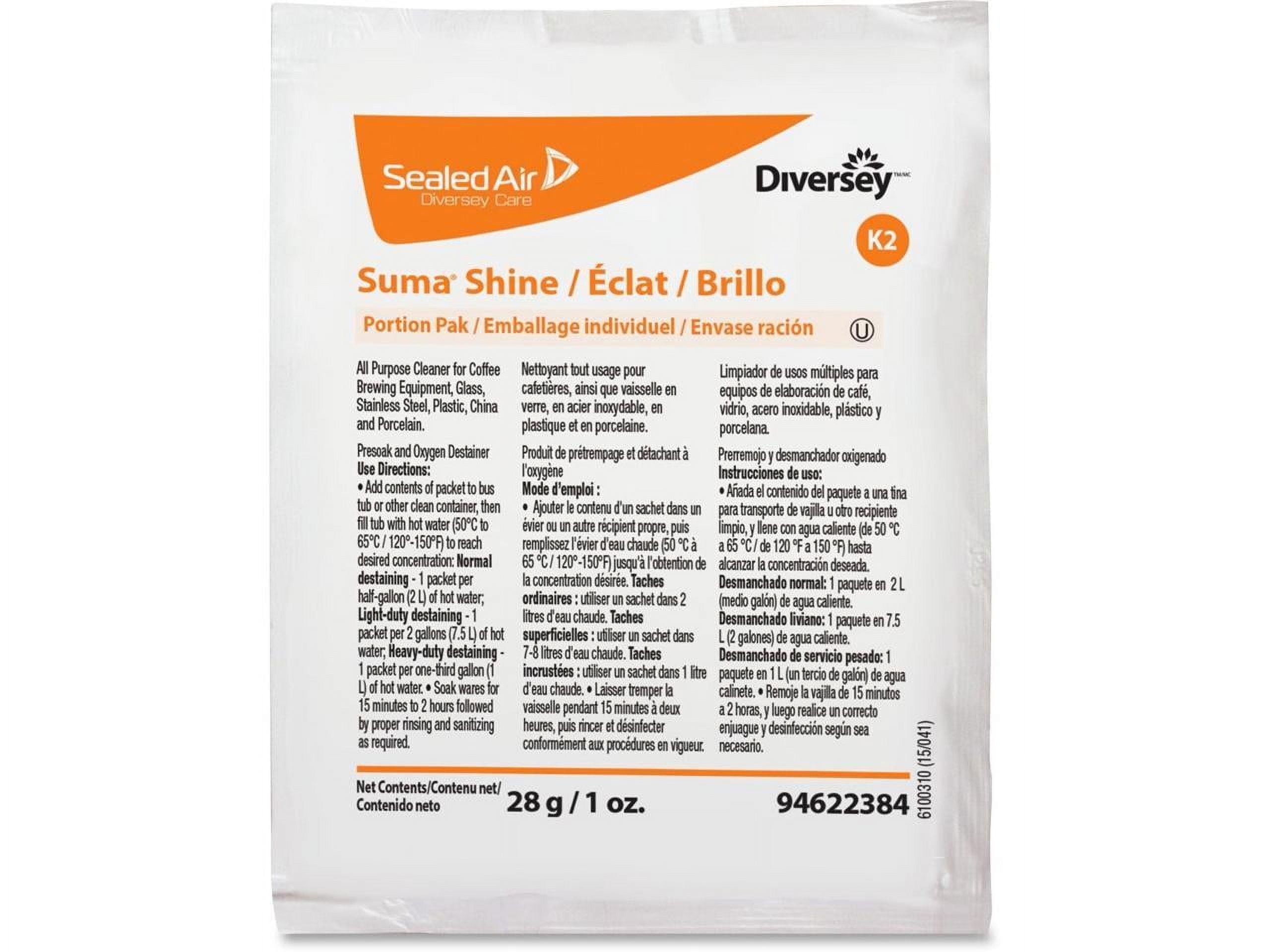 Diversey Care 94622384 Suma Shine Powder Portion Pak (100/Carton ...