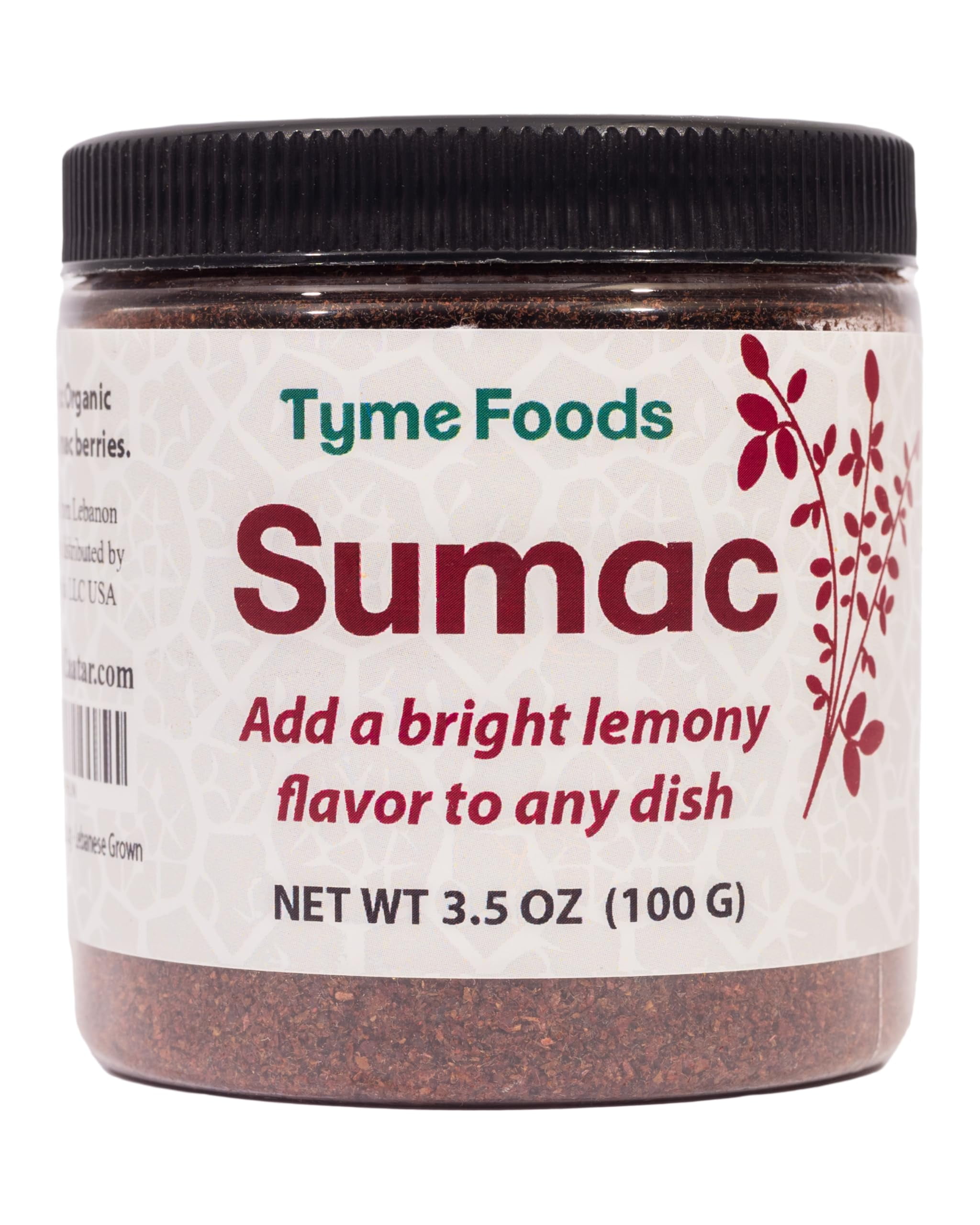 Sumac Spice - Organic KEF16 and Extra Lemony Sumac Seasoning - 3.5 OZ ...