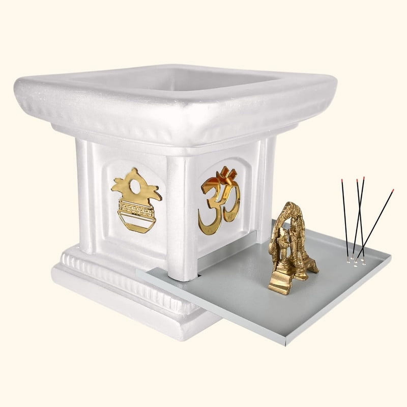 SumanExport-Hub Tulsi Planter Pot White Durable & Unbreakable religious ...