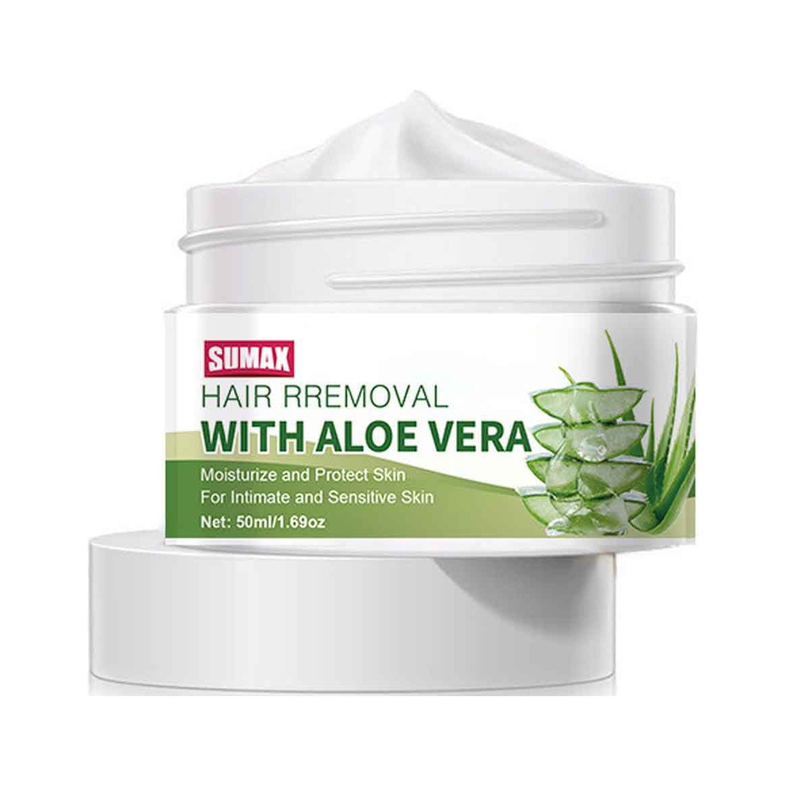 Sumax Aloe Vera Hair Removal Cream 50ml - Hair Removal Cream For Women Private Parts, Sensitive ...