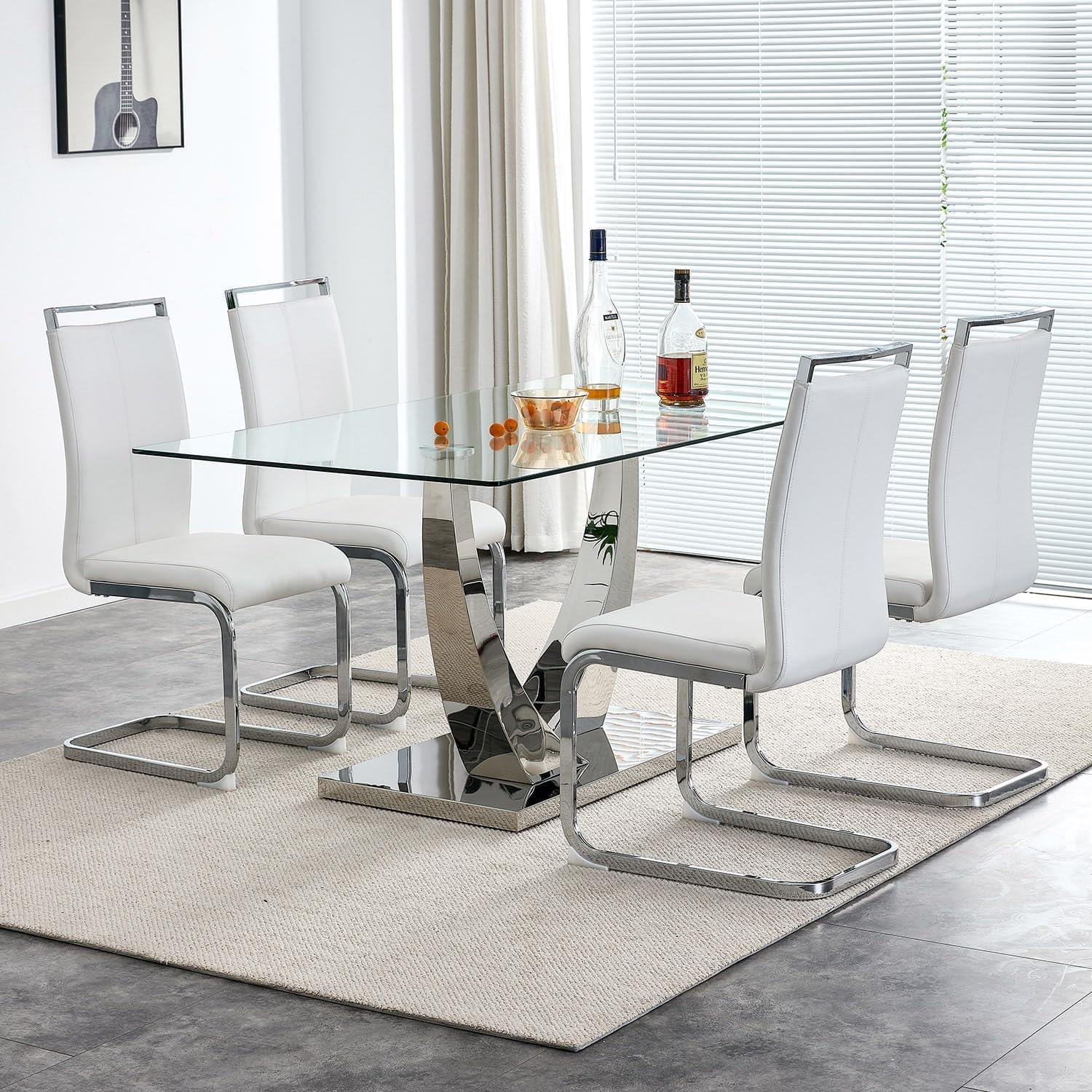 Rectangle Glass Dining Room Tables