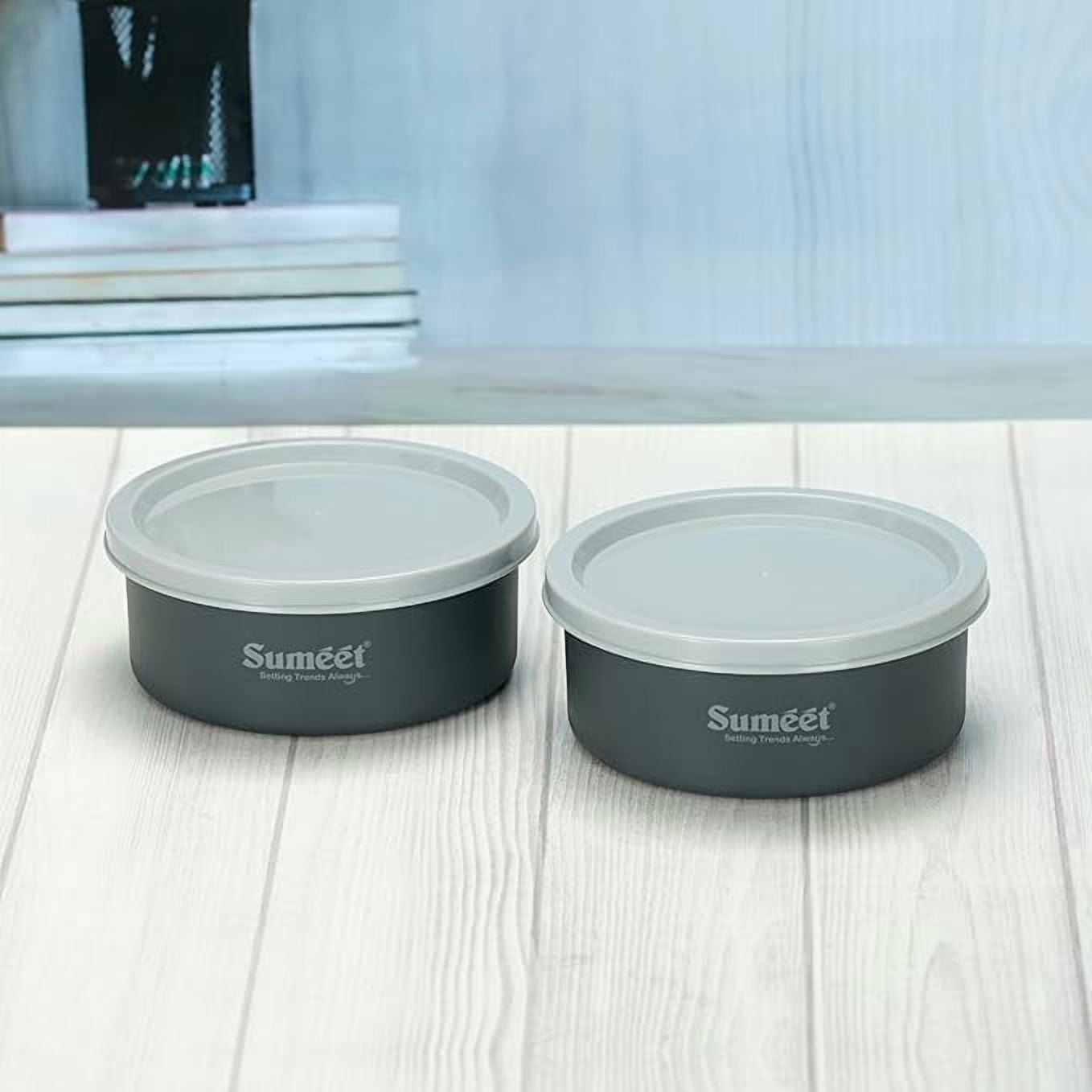 Sumeet Microwave Safe Stainless Steel Air Tight & Leak Proof Lunch ...