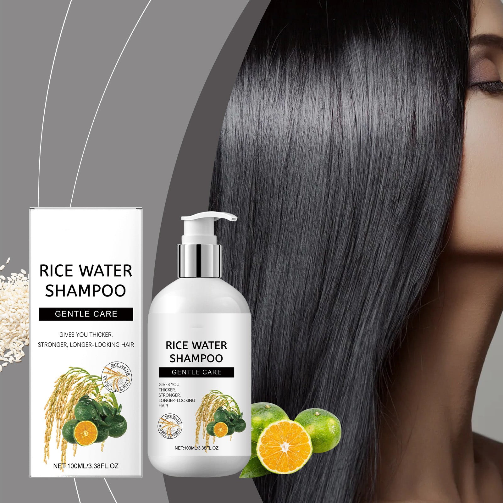 Sumg Rice Shampoo Scalp Cleansing Massage Hydrating, Moisturizing and ...