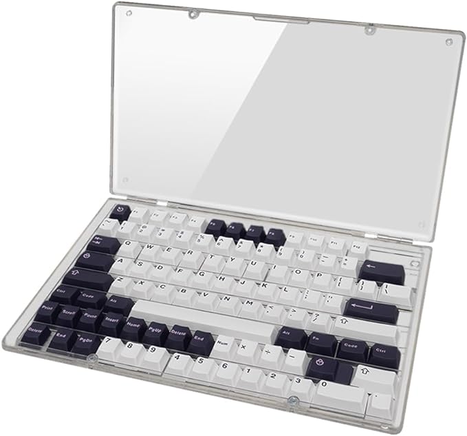 Sumgsn Keycaps Storage Box 1 pcs 104 Keys Transparent Frosted Magnet ...