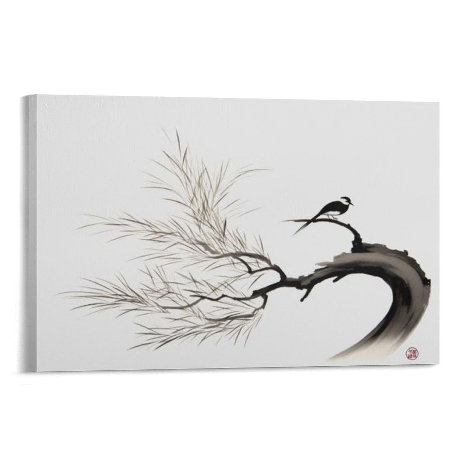 Sumi-e Fine Art Print Beautiful Sumi-e Inspired Japanese Painting Bird ...