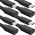 Sumind 4 Pack 10 ft/ 3 Meter Micro USB Extension Cable Male to Female ...