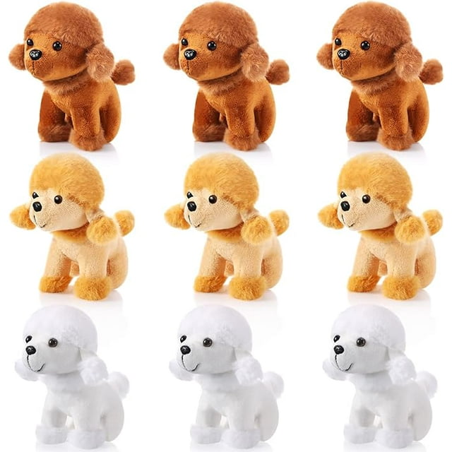 Sumind 9 Pcs Mini Plush Dog Stuffed Animals Bulk Dog Plush Party Favors ...
