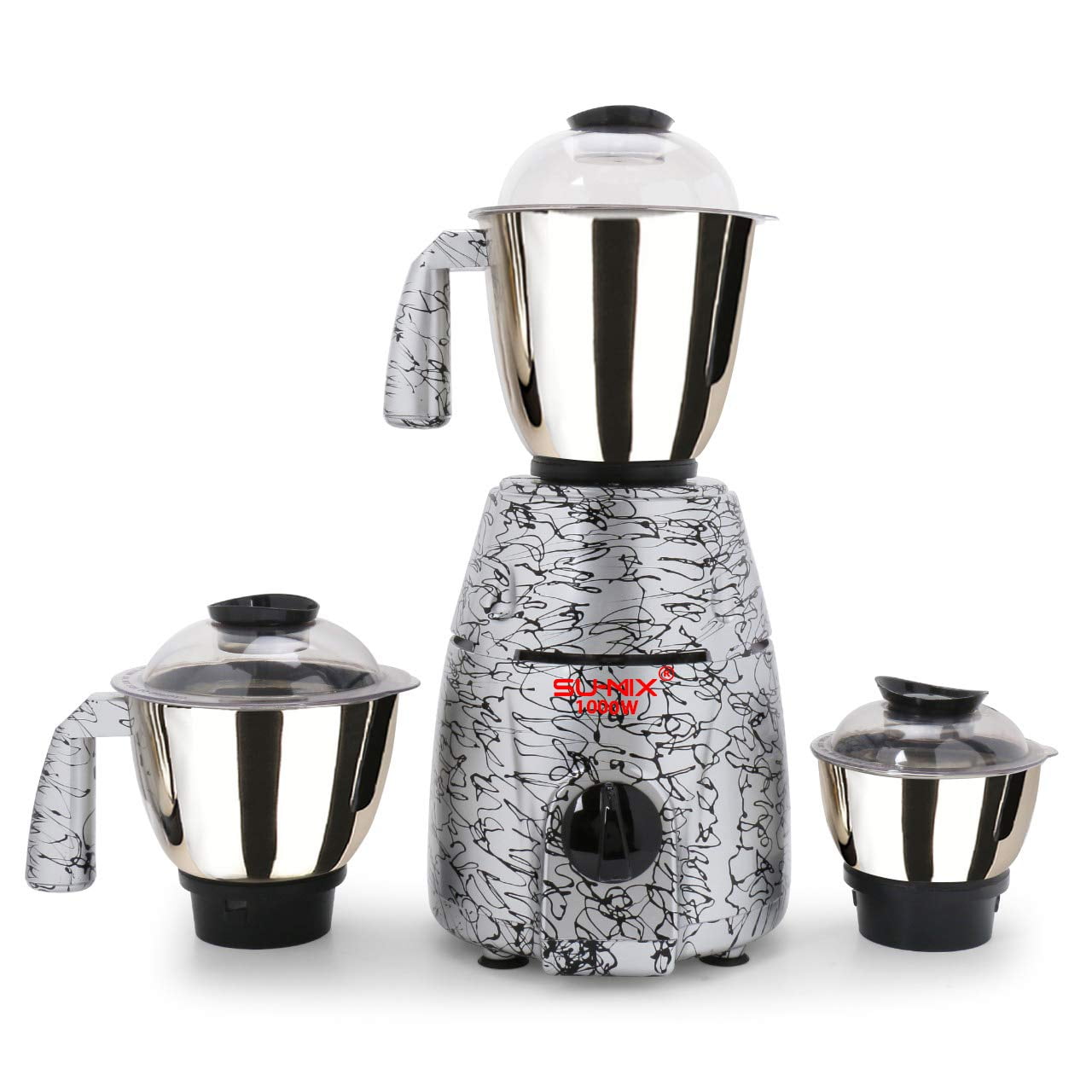 Sumix PTYTA21 1000Watt Mixer Grinder with 3 Heavy Stainless steel Jars 1 Wet Jar 1 Dry Jar and 1 ...