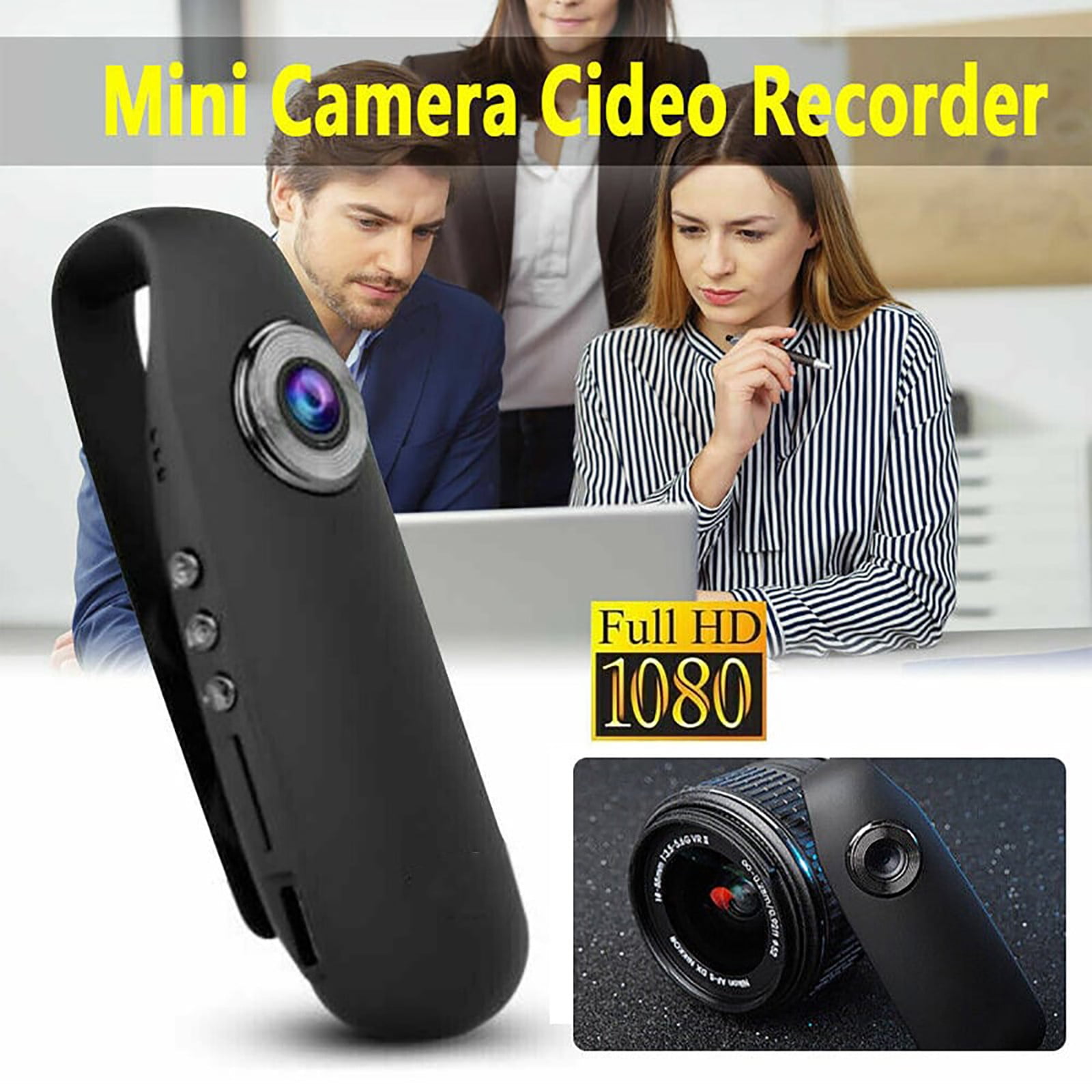 Sumllary 1080P Full Compact Mini Camera Portable Body Camera Night And ...