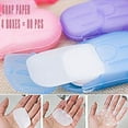 Sumllary 4 BoxesTravel Mini Soap Toilet Paper Outdoor Disposable ...
