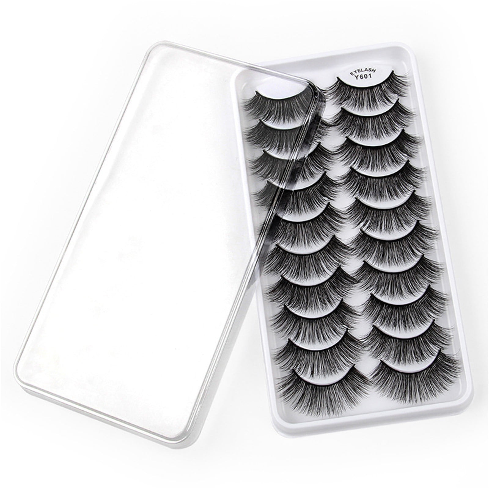 Sumllary Pads Small False Eyelashes Lashes Pack 10 Pairs 8D Dramatic ...