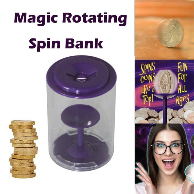 Sumllary Rotating Bank Savings Decompression Desktop Game Rainy Day Jar ...