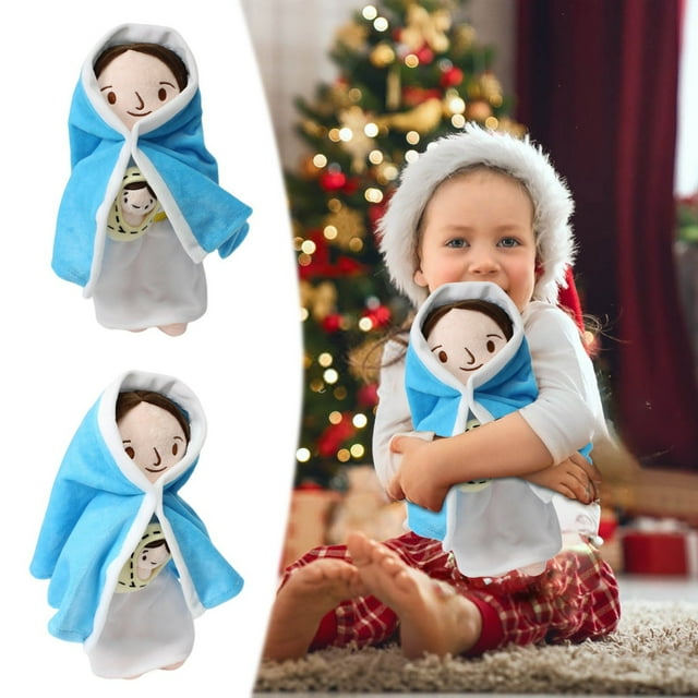 Sumllary Stuffed Doll Catholic Easter Toy God Toy Mary Silicone Dolls ...