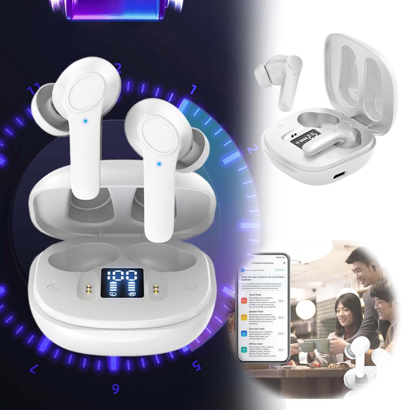 Sumllary Translation Earbuds Translation Earbuds Language Earbuds Real ...