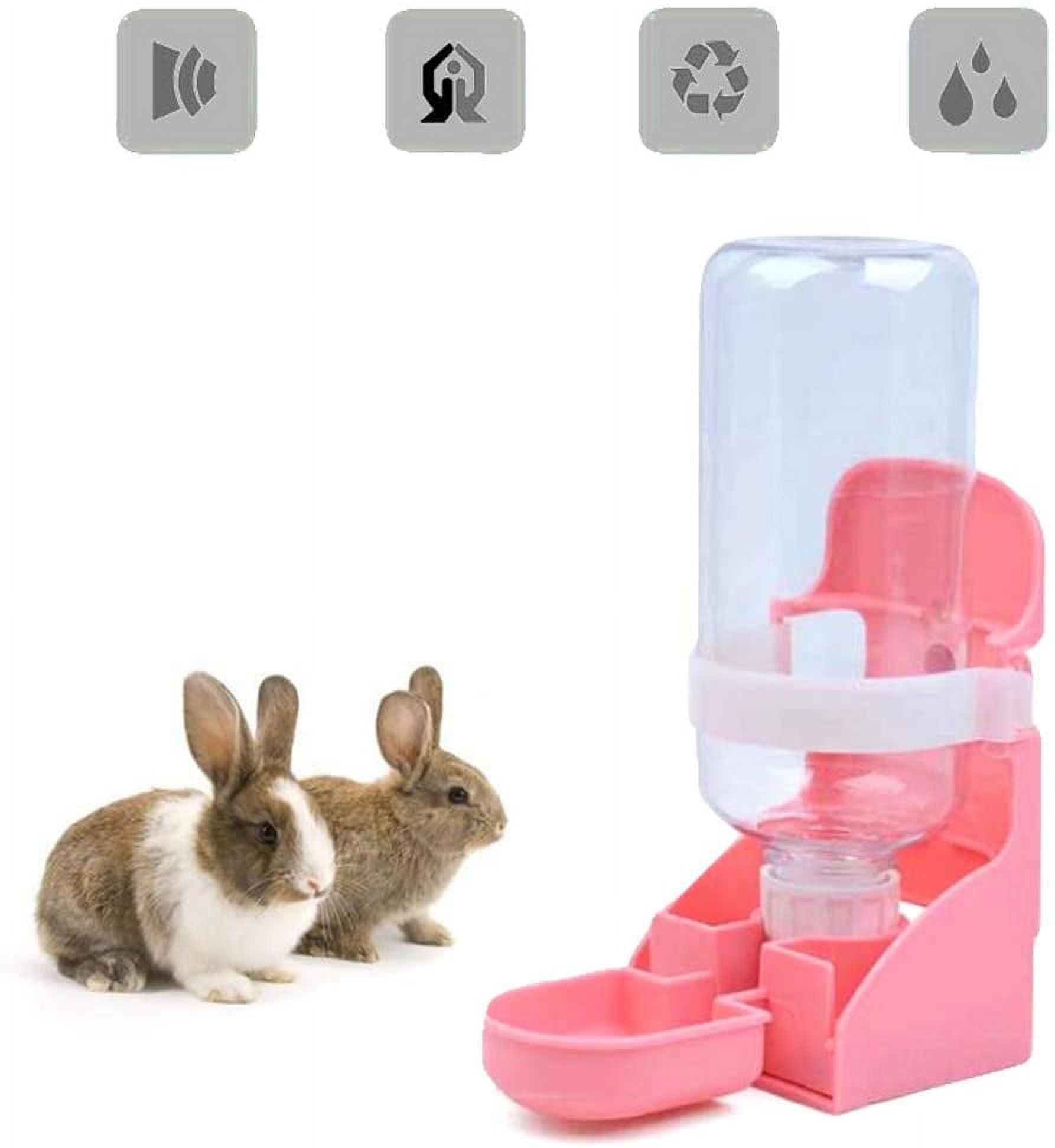 Summark Automatic Rabbit Feeders,17oz Rabbit Cage Feeder, Pet Hanging ...