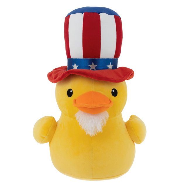 Summer 17.5 inch Quackerz Uncle Sam Duck Plush Toy , Way to Celebrate ...