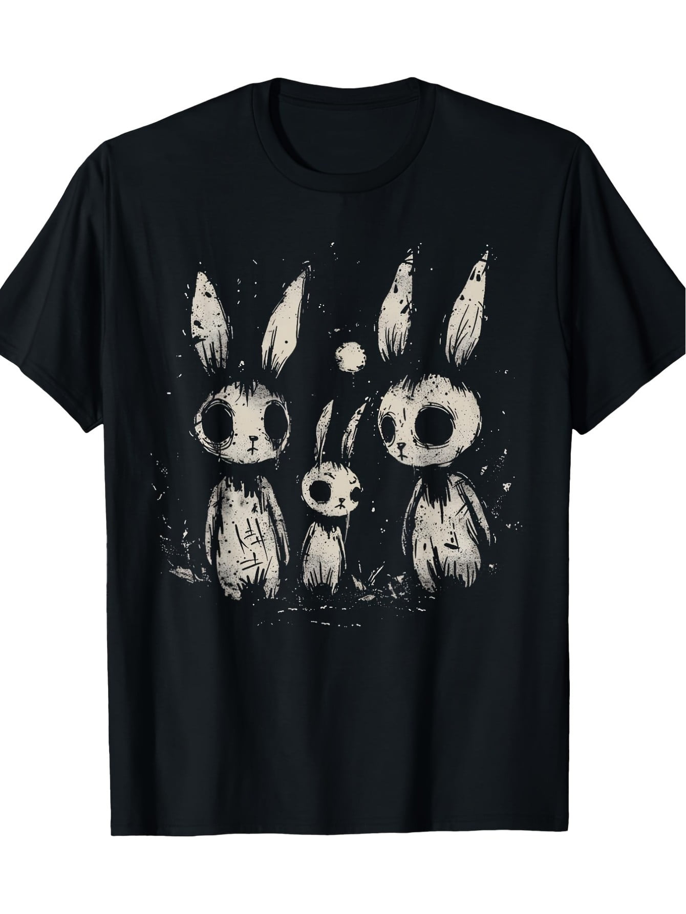 [Summer 2025 Exclusive T-shirt]-220g Creepy Cute Bunny Rabbits Horror Goth Grunge Alt Aesthetic ...