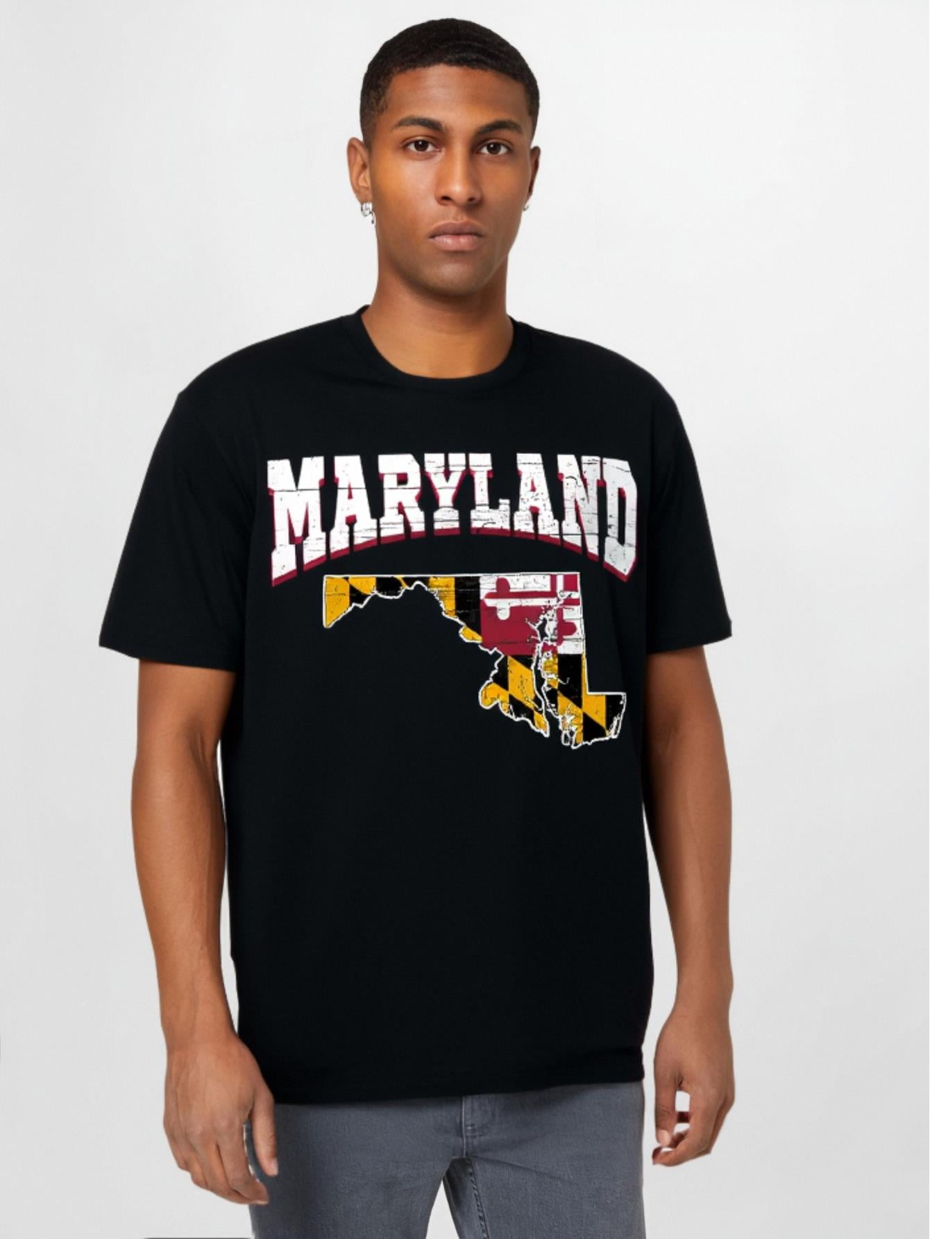 [Summer 2025 Exclusive T-shirt]-US Citizen Proud America State Flag Land Map Maryland T-Shirt ...