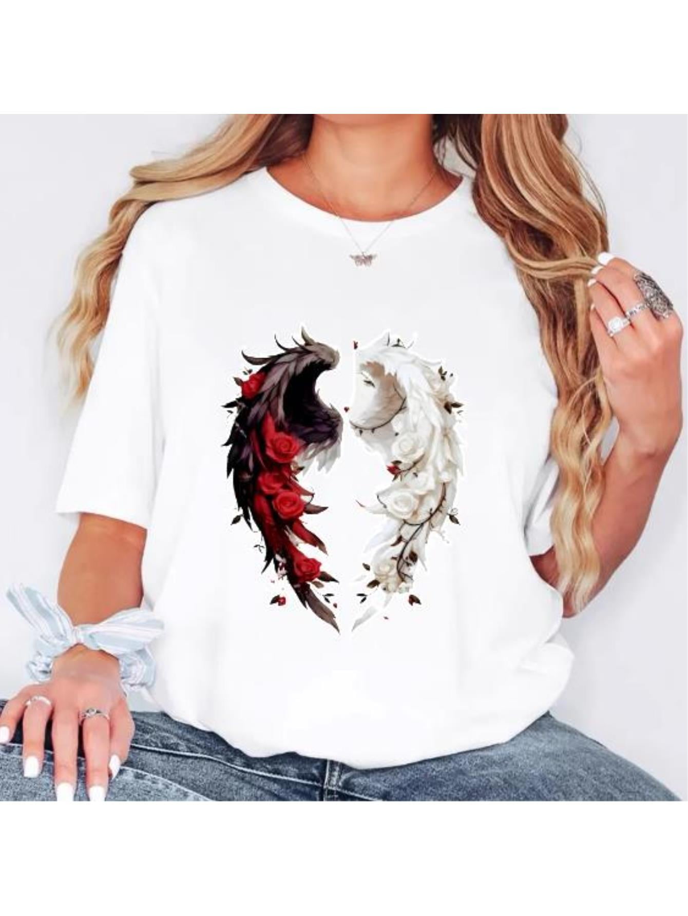 [Summer 2025 Exclusive T-shirt]-Women's Polyester Crew Neck T-Shirt ...
