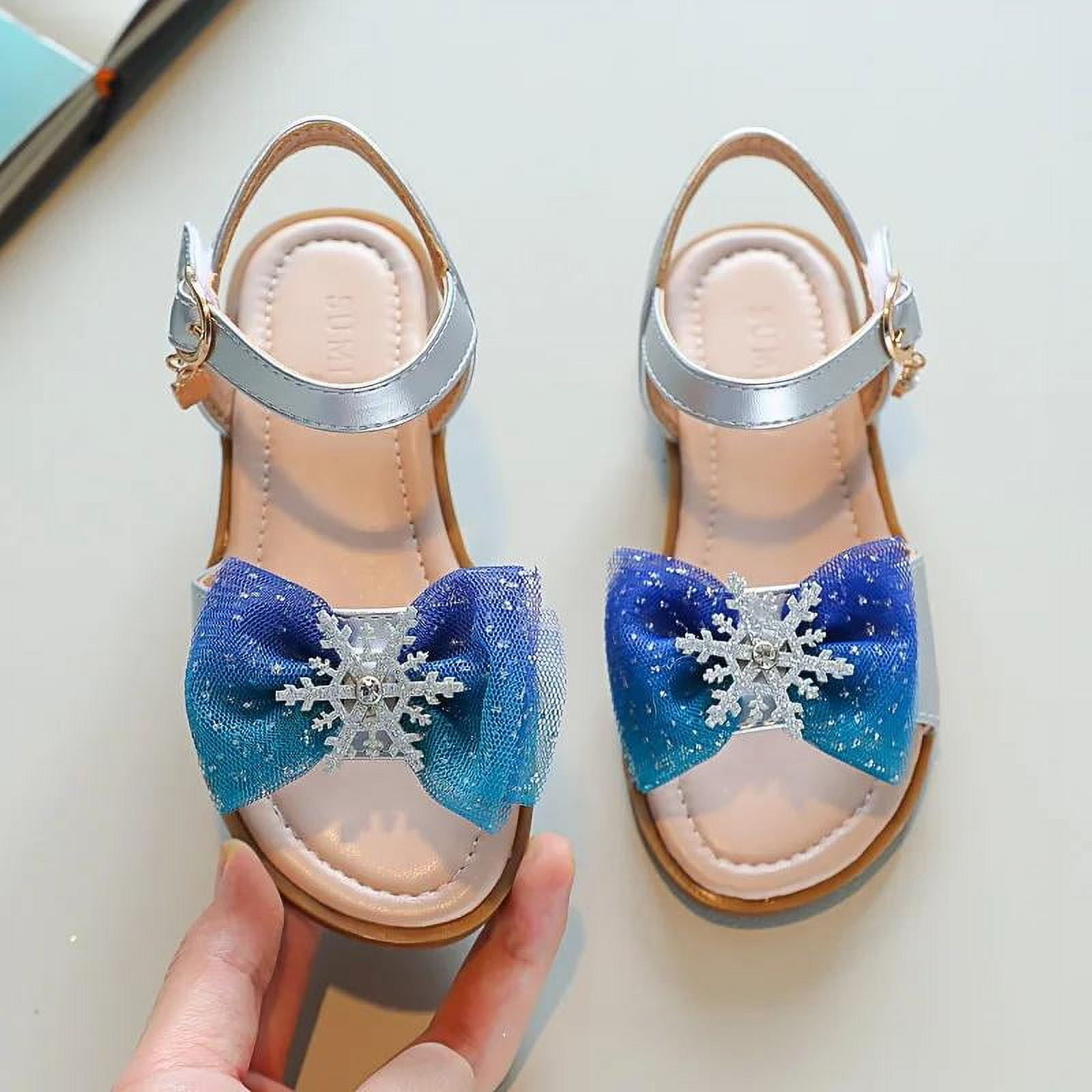 Summer 2025 Fancy Girl Snow Queen Princess Sandals Fairy Children's ...