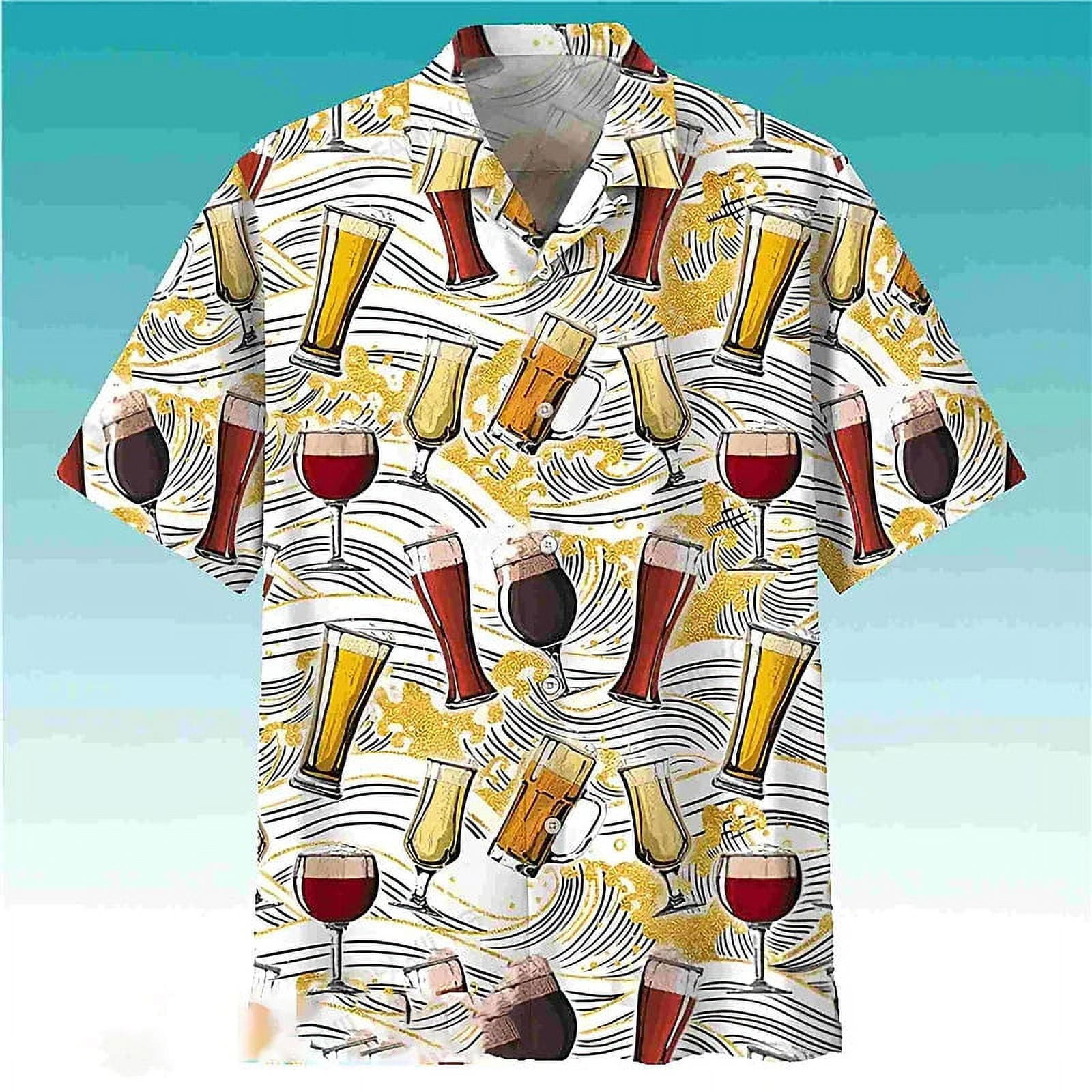 Summer 3d Print Retro Men Shirts Oversized Street Beach Hawaiian Shirt ...