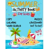 Summer Activity Book for Kids ages 4-8 : beach time and camping ...