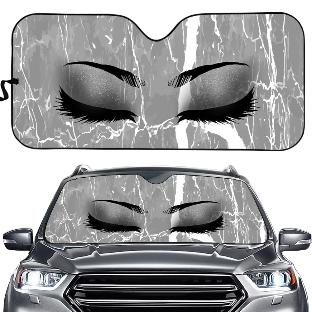 Summer Auto Sunshade Universal Sun Shade Cartoon Eyes Car Sunshade Sun ...