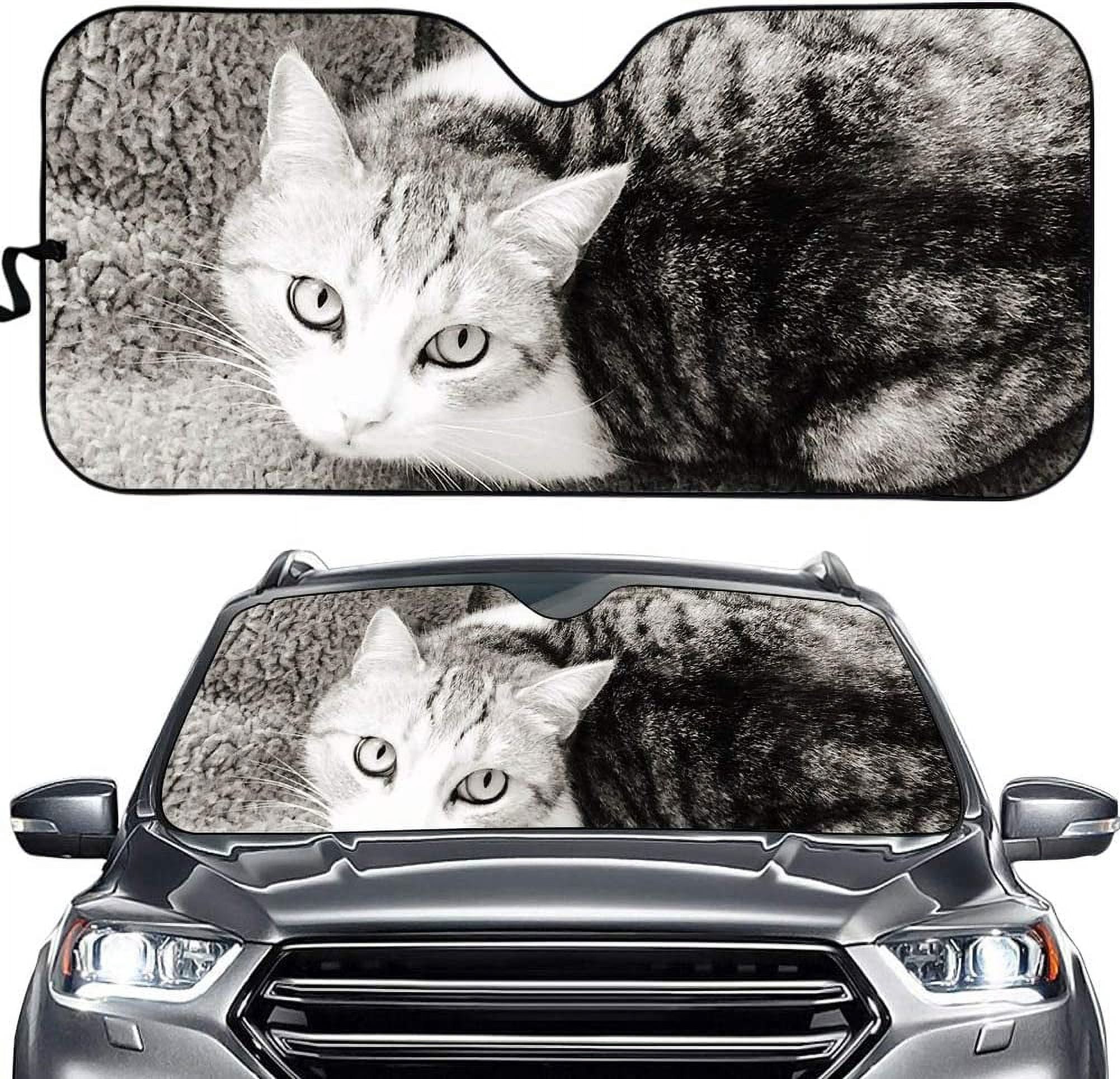 Summer Auto Windshield Sun Shade for Car SUV Truck Dogs Pet Pals Double ...