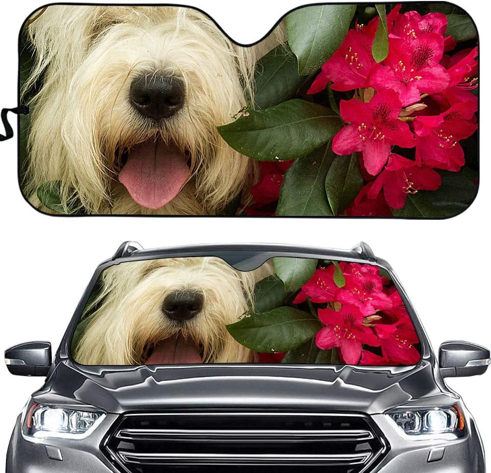 Summer Auto Windshield Sun Shade for Car SUV Truck Dogs Pet Pals Double ...