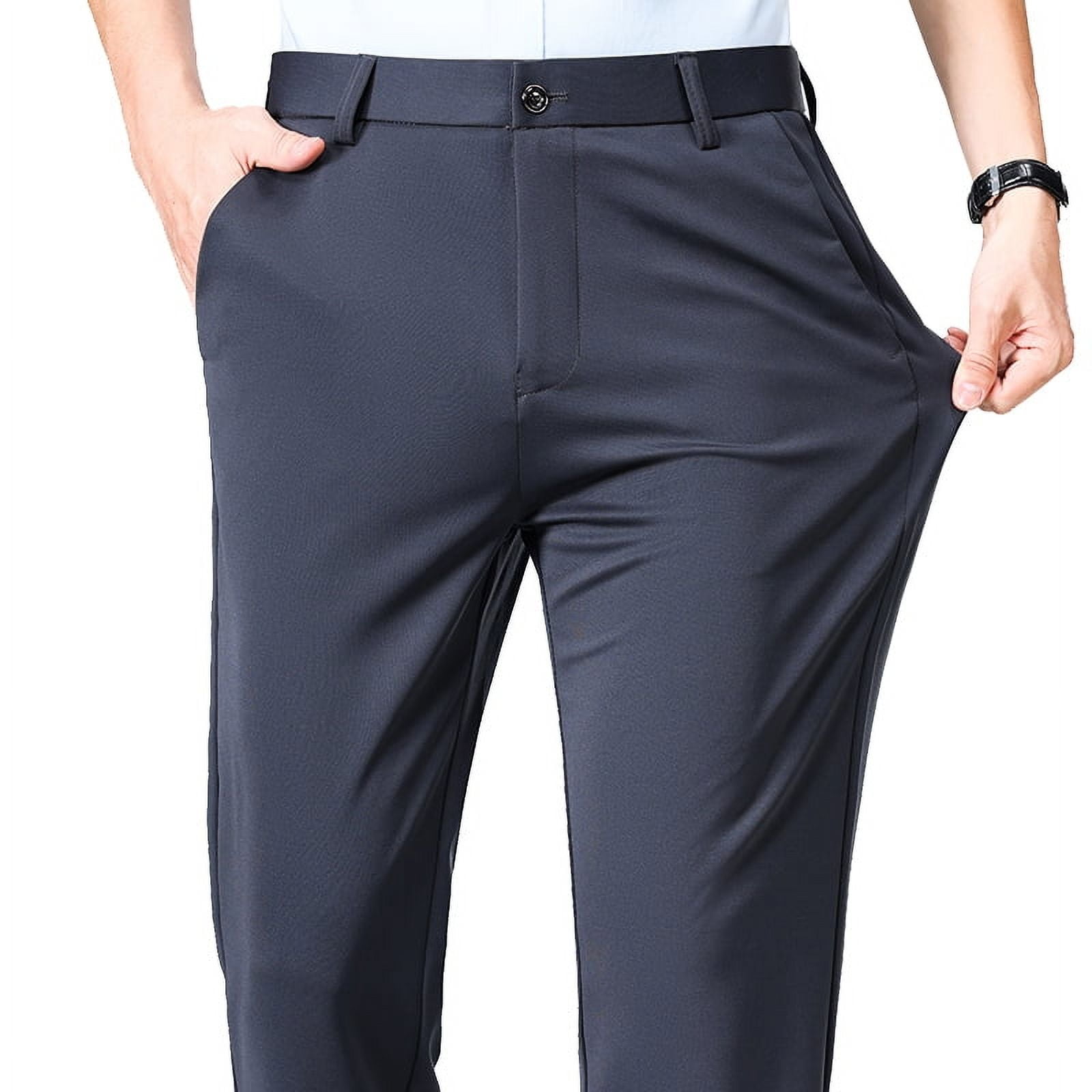 Summer Autumn Thin Trousers Men Formal Dress Suit Pants Work Pants ...