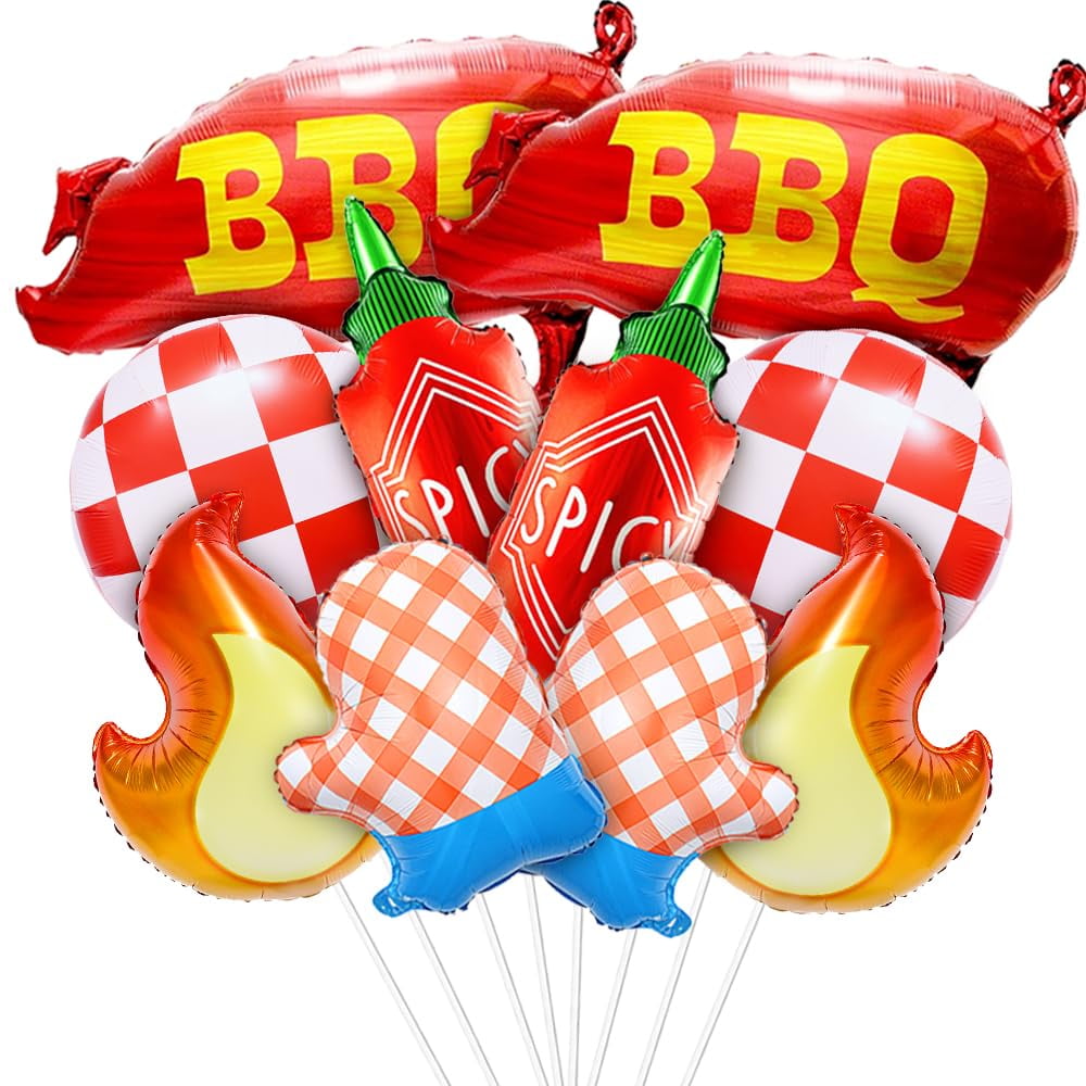Summer BBQ Balloons Baby YPF5 Q I Do BBQ Pig Spicy Bottle Balloons ...