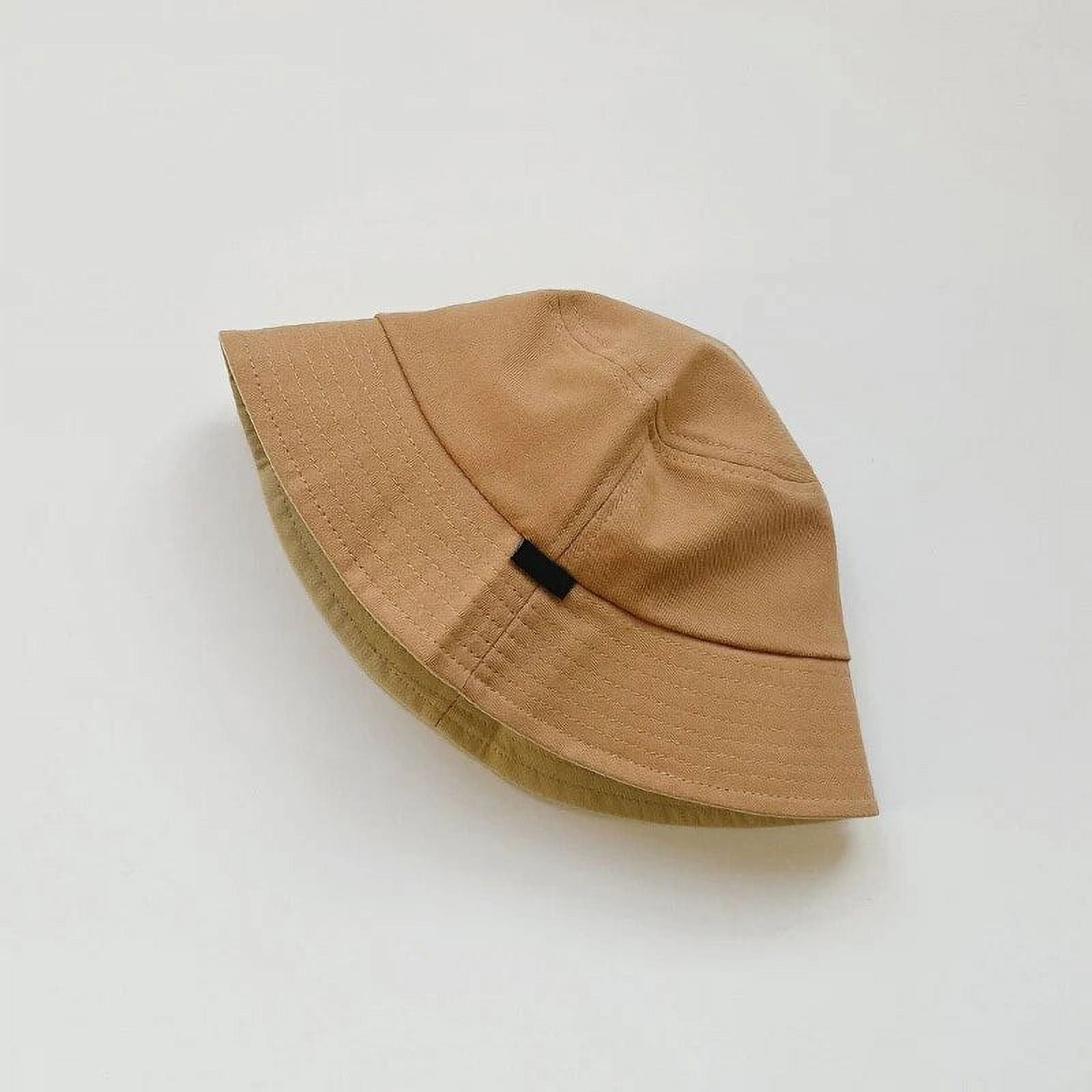 Summer Baby Baseball Cap Infant Boys Girls Bucket Hat Adjustable Solid ...