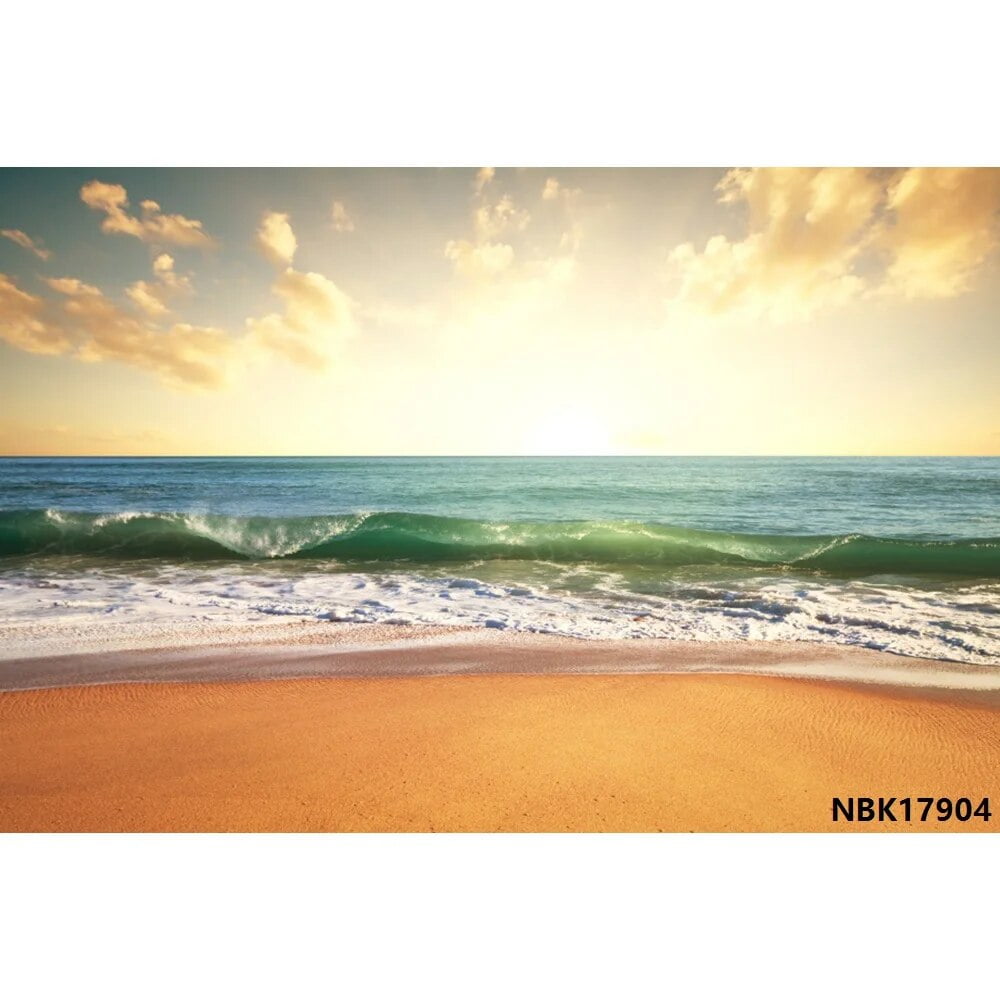 Summer Backdrops For Photography Tropical Sea Beach Sand Coast Blue Sky ...