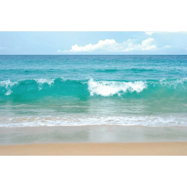 Summer Backdrops For Photography Tropical Sea Beach Sand Coast Blue Sky ...