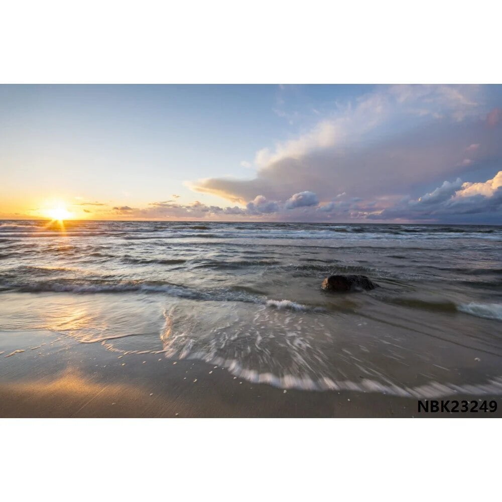 Summer Backdrops For Photography Tropical Sea Beach Sand Coast Blue Sky ...