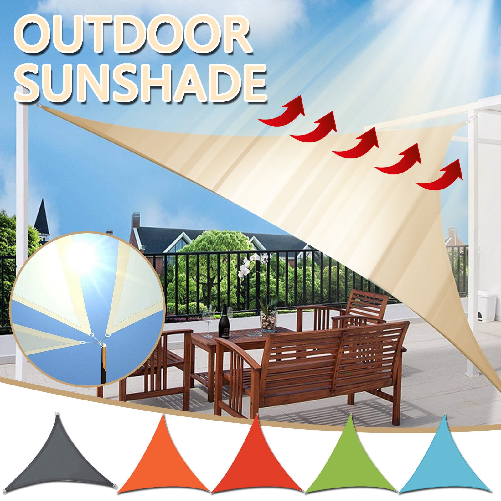 Summer Backyard Patio Clearance! BVXEEP Sun Shade Sail, Sun Shades ...