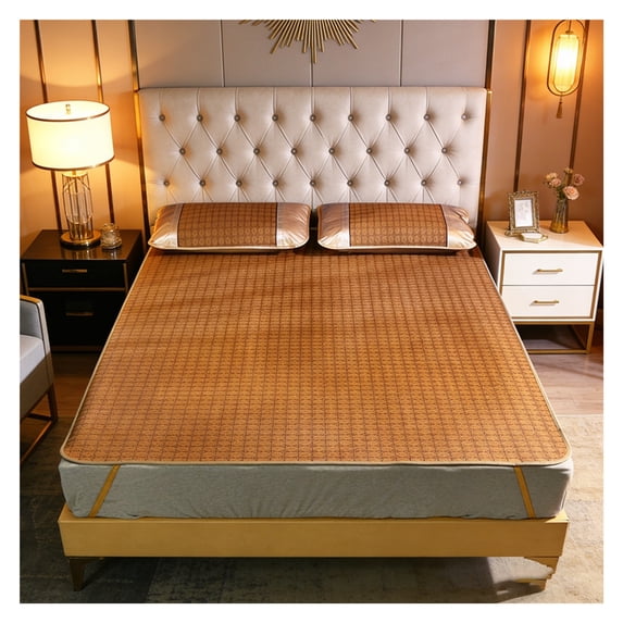 Summer Bamboo Sleeping mat, Foldable Double Sided Bamboo mat for bed ...